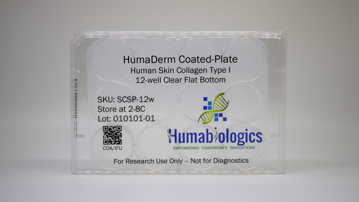 HumaDerm® - Coated Plates, Human Skin Collagen Type I, Clear Flat ...