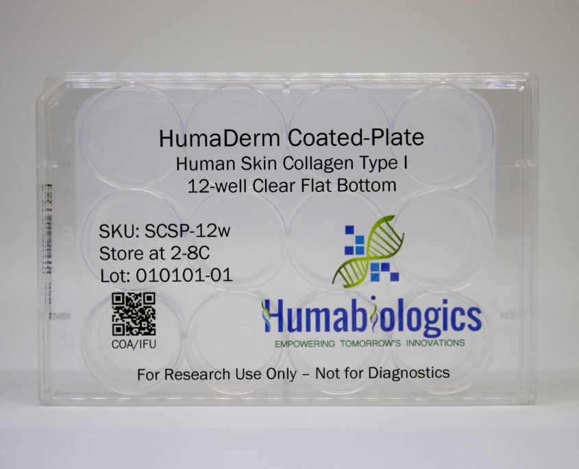HumaDerm® - Coated Plates, Human Skin Collagen Type I, Clear Flat ...
